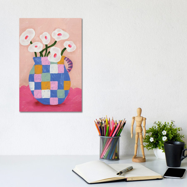 Bloomsbury Market Abstract Flowers In A Vase by Kartika Paramita - Gallery-Wrapped Canvas Giclée ...